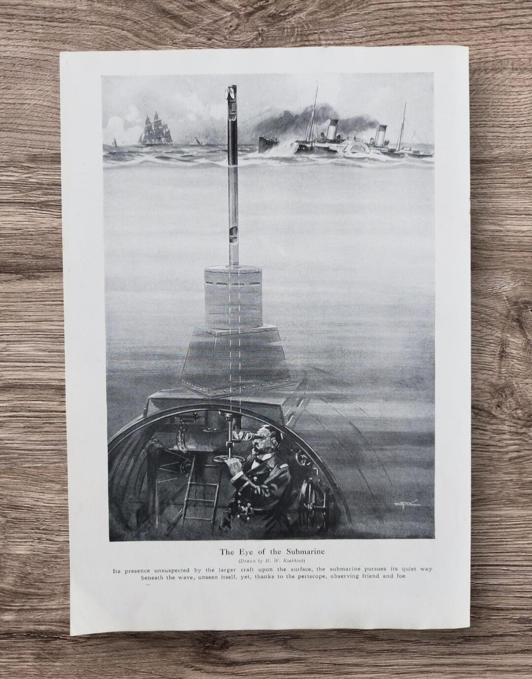 Genuine Antique Steampunk Style the Eye of the Submarine Captain ...