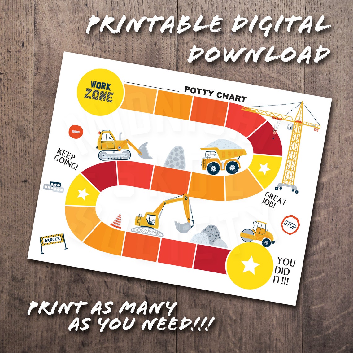 Printable Potty Training Chart - Etsy