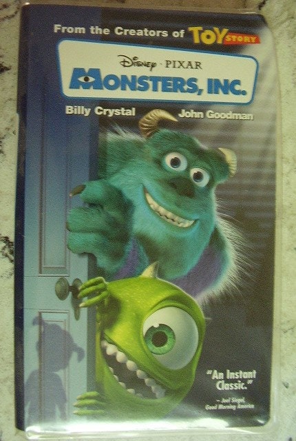 Disney Pixar Monsters Inc Vhs Etsy