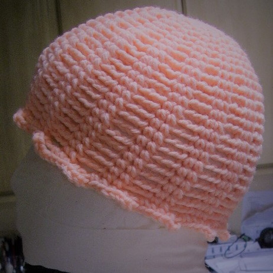 Cloche-peach Cap - Etsy