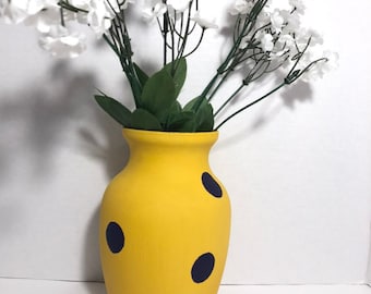 Polka dot vase | Etsy