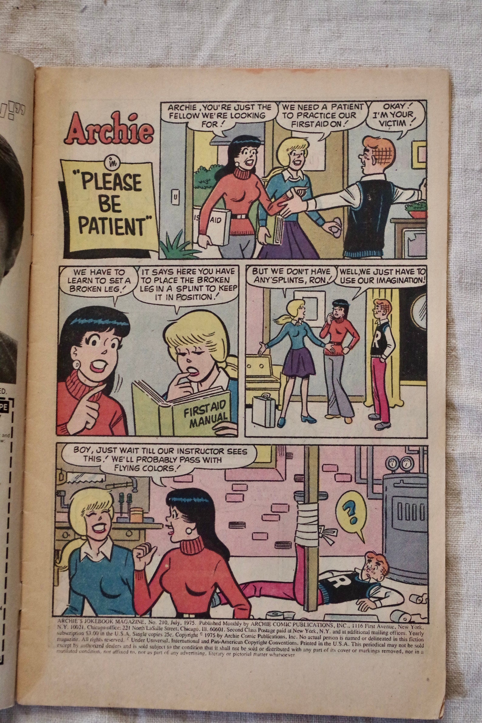 Archies Joke Book No.210 - Etsy