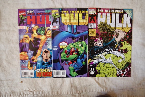 The Incredible Hulk Issues 385 473 and 465 | Etsy