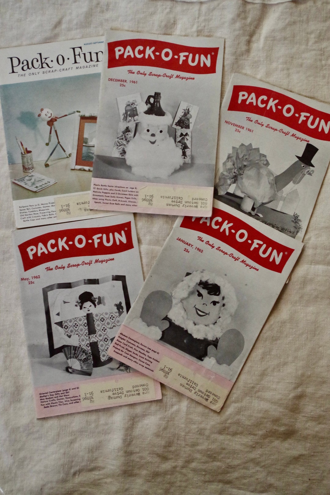Pack-o-fun Magazines From From 1961 And1962 - Etsy