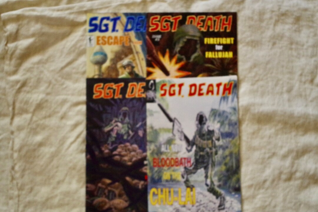 SGT. Death Comic Books Set of Four - Etsy