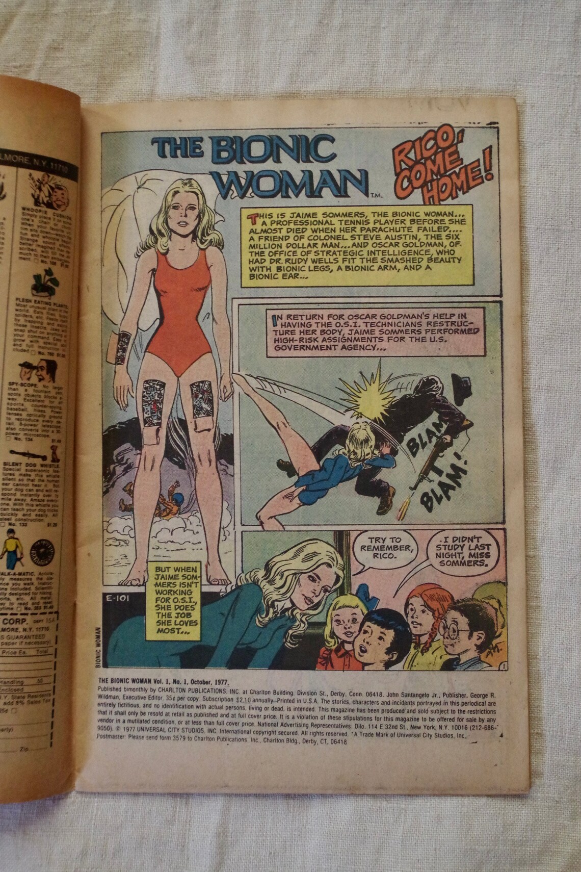 The Bionic Woman Comic Book - Etsy