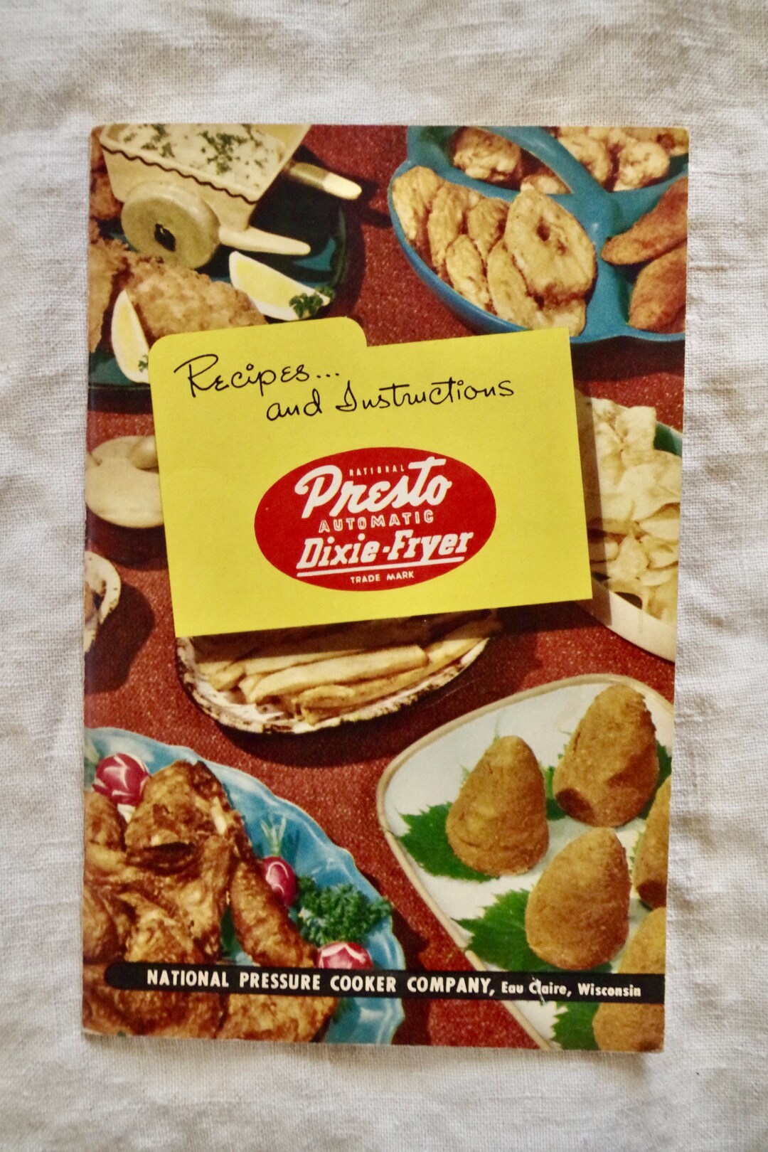Presto Dixie-fryer Cookbook - Etsy