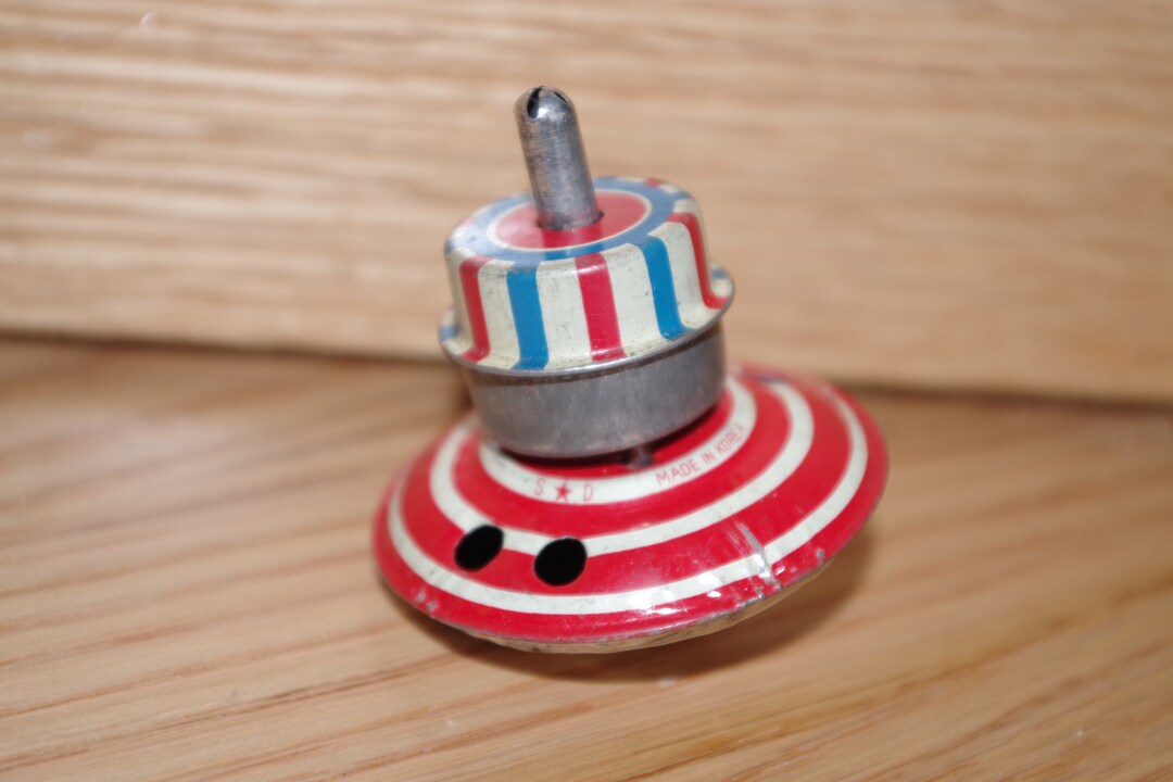 Vintage Spring Top Toy - Etsy