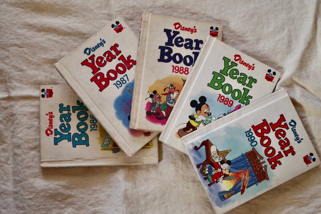 Disney's Year Books 1986 to 1990 - Etsy