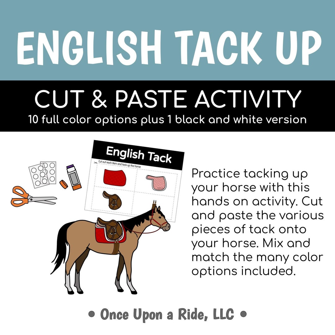 English Tack up Activity - Etsy