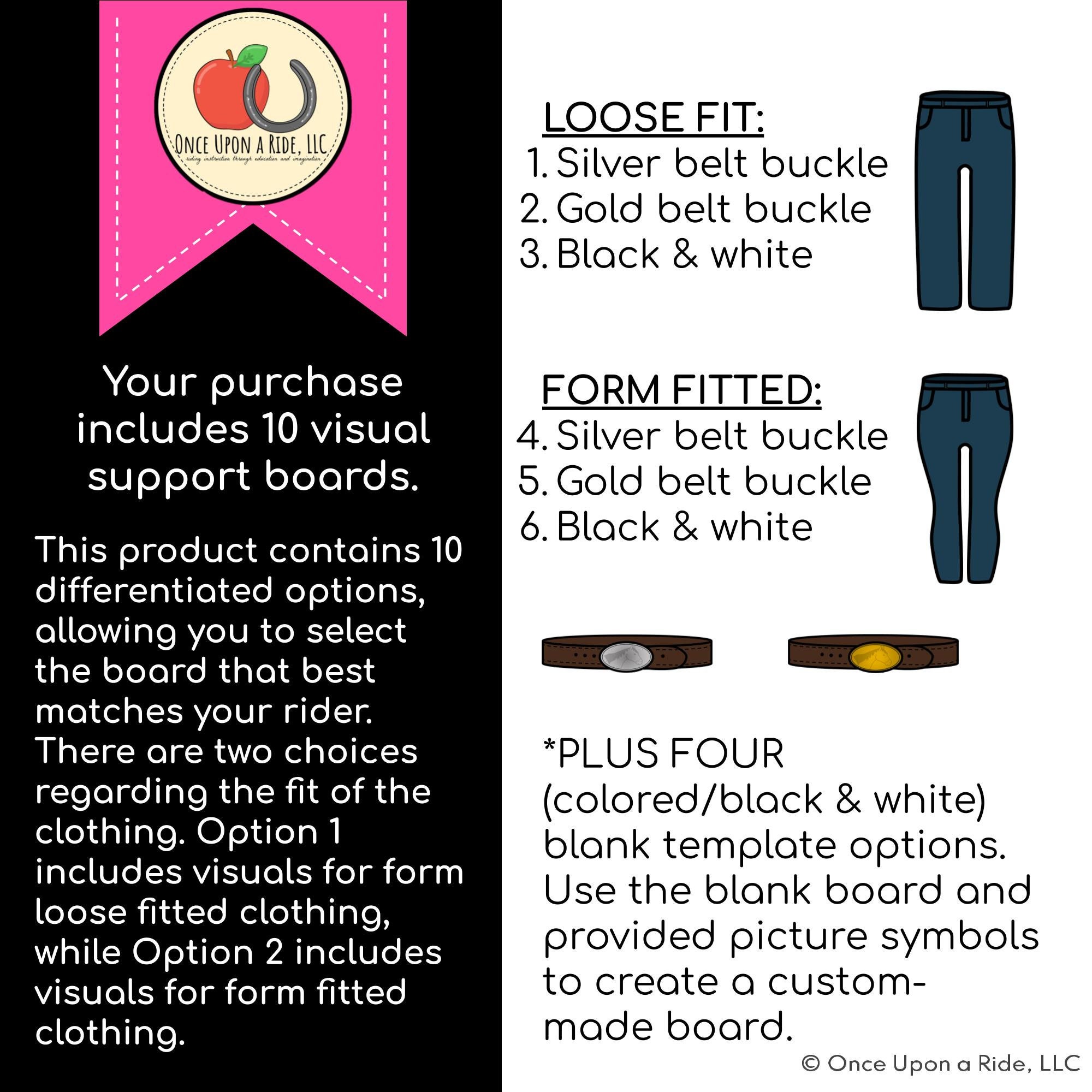 PINK Western Rider Visual Support Boards - Etsy
