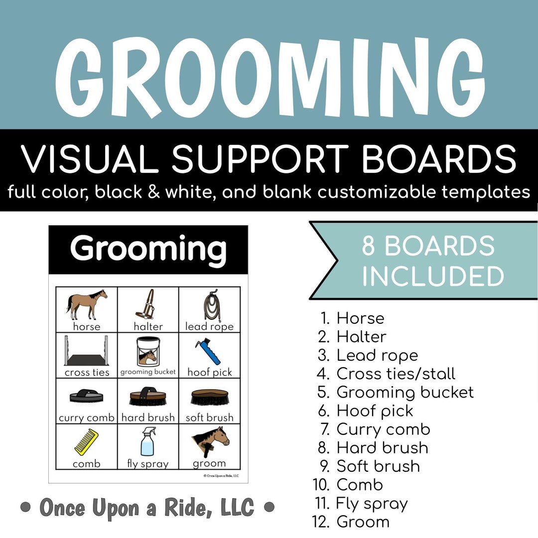Grooming Visual Support Boards - Etsy