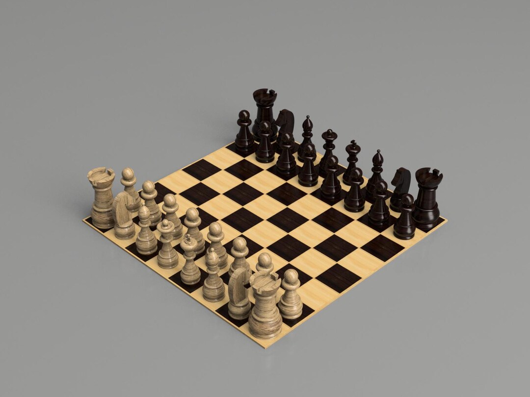 3D Printable Chess Set – Editable Fusion 360 & STL Files - Etsy