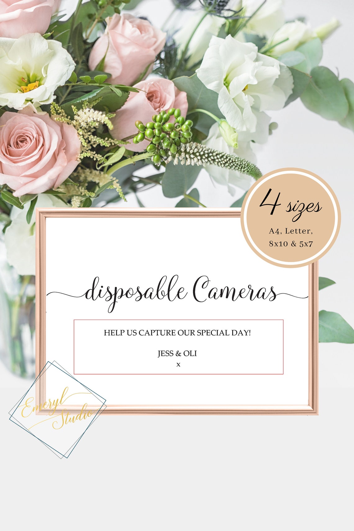 Editable Disposable Camera Wedding Sign Camera Sign Editable - Etsy UK