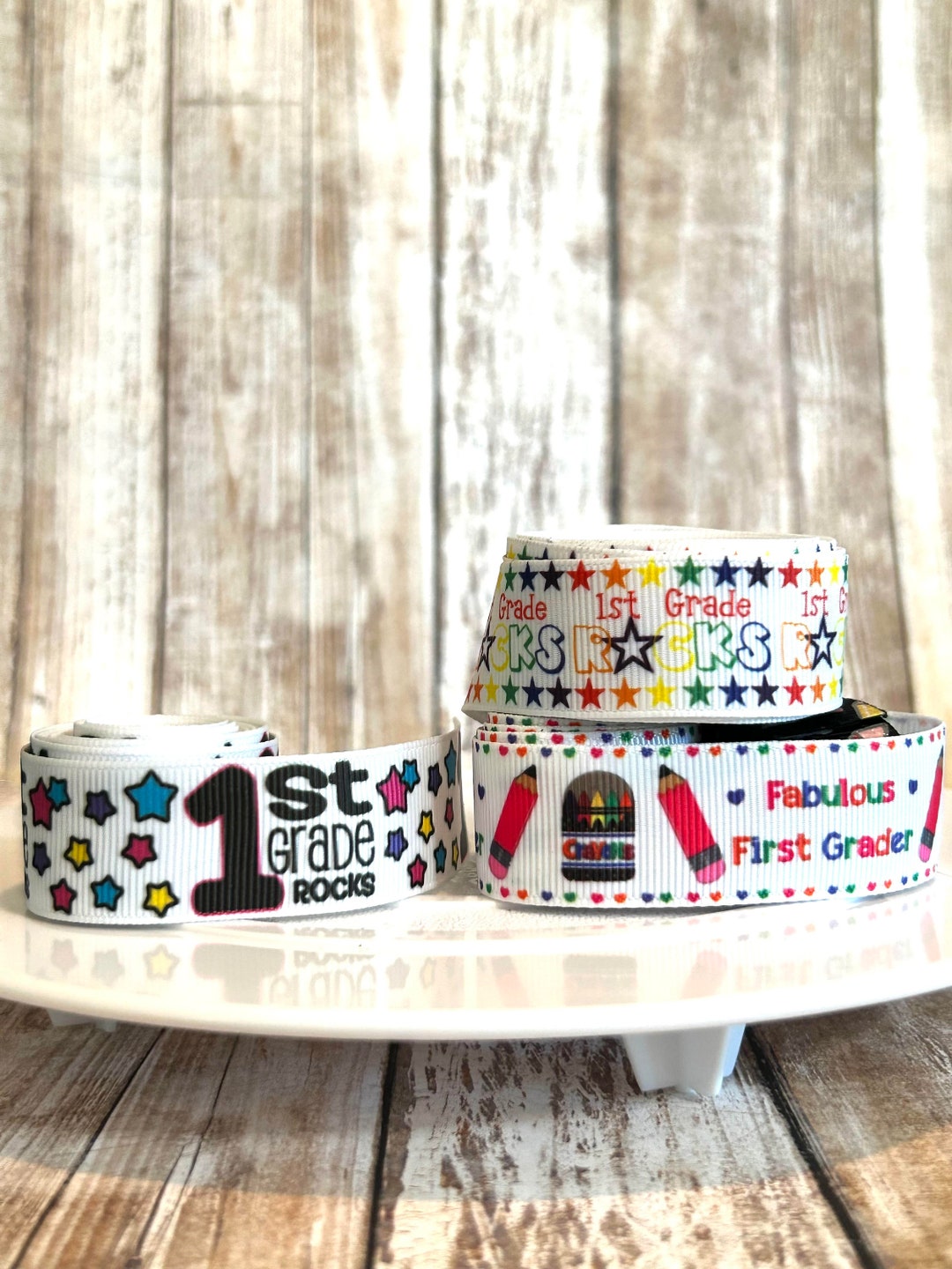 7/8" 1st Grade Grosgrain Ribbon,1st Grade Ribbon,1st Grader,1st Grade ...