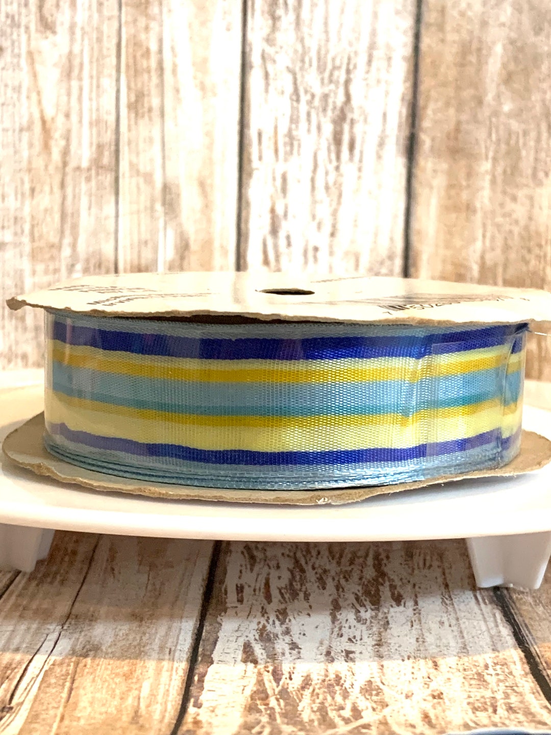 7/8 Striped Satin Ribbon/satin Ribbon/ribbon/striped - Etsy