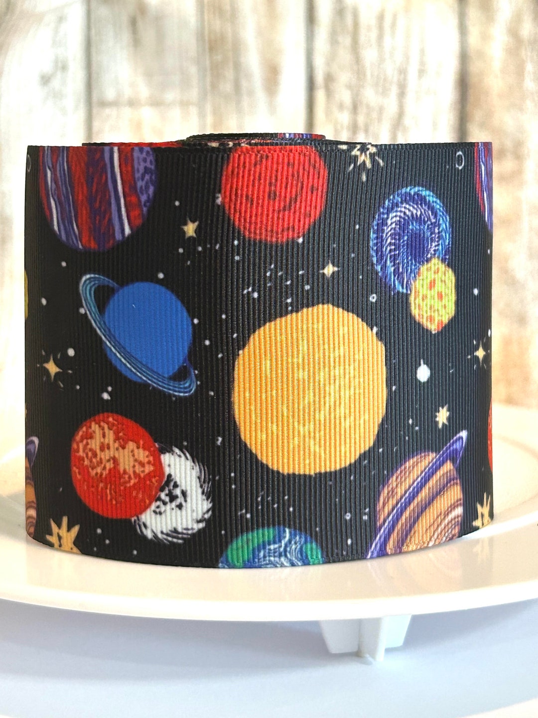 3" Space Grosgrain Ribbon,ribbon,hair Bow Ribbon, Celestial Ribbon ...