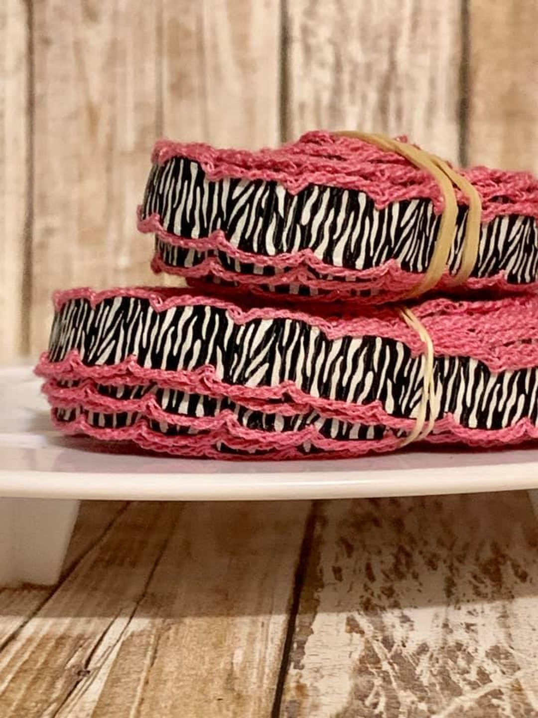 Cinta de grogrén con estampado de cebra de 3/8 cinta de - Etsy España