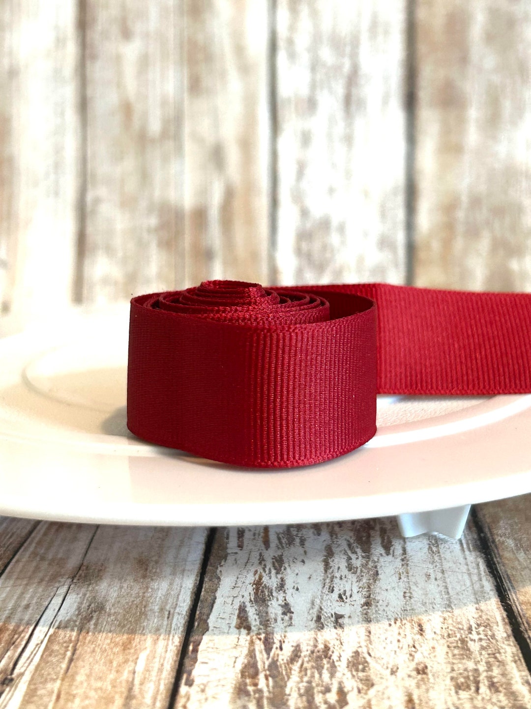 7/8 Maroon Grosgrain Ribbon,ribbon by the Yard,ribbon,grosgrain Ribbon ...