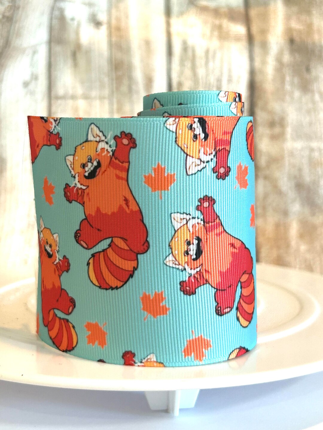 3" Woodland Creature Grosgrain Ribbon,woodland Creatures,nursery Ribbon ...