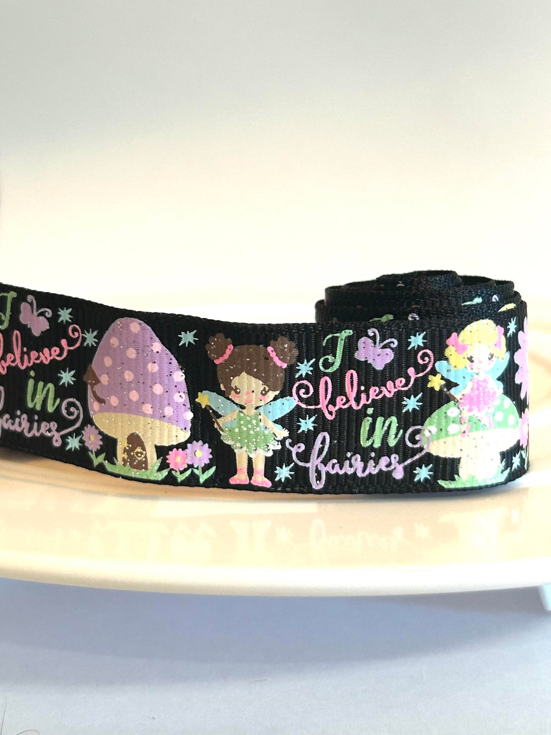 7/8" Fairy Grosgrain Ribbon,fairy Ribbon,woodland Creature Ribbon ...