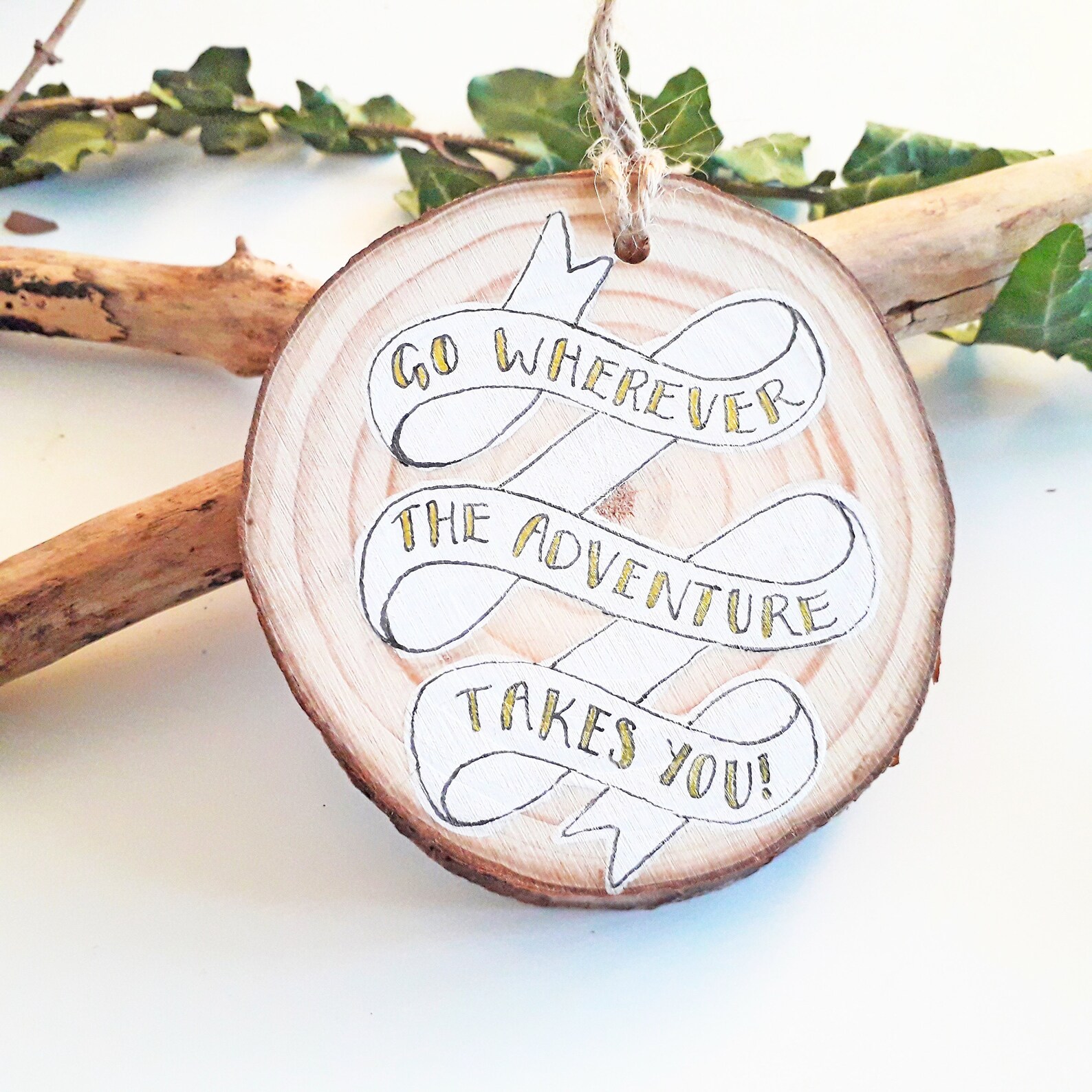 Beach Wooden Ornament, Sea Gift Ideas, Hand Painted Personalised ...