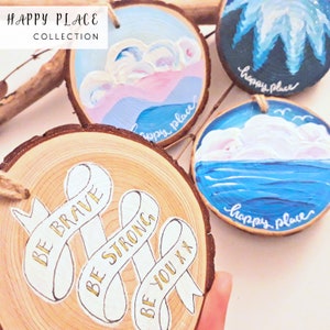 Forest Happy Place Wooden Ornament, Nature Themed Gift Ideas - Etsy UK
