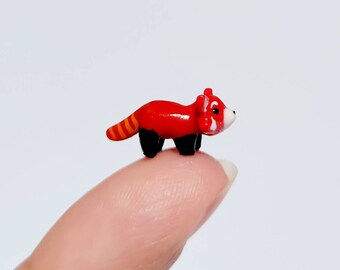 Miniature Panda Figurine - Etsy