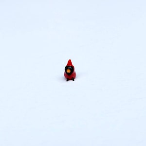 Red Cardinal Handmade Polymer Clay Miniature Figurine, Made to Order - Etsy