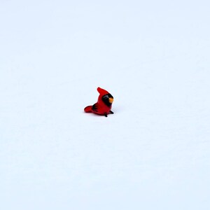 Red Cardinal Handmade Polymer Clay Miniature Figurine, Made to Order - Etsy
