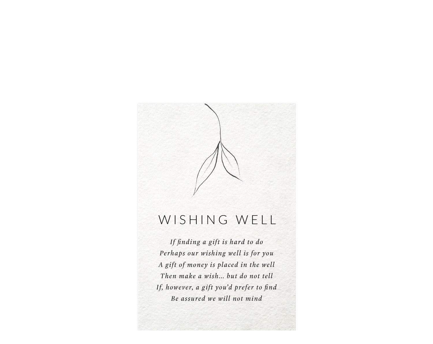 Wedding Wishing Well Wording
