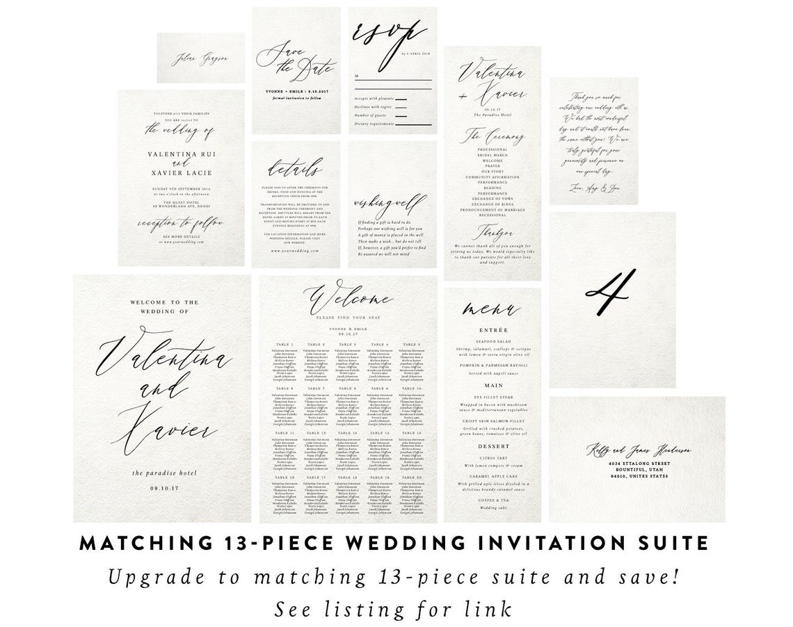 save-the-date-template-save-the-date-cards-classic-wedding-etsy