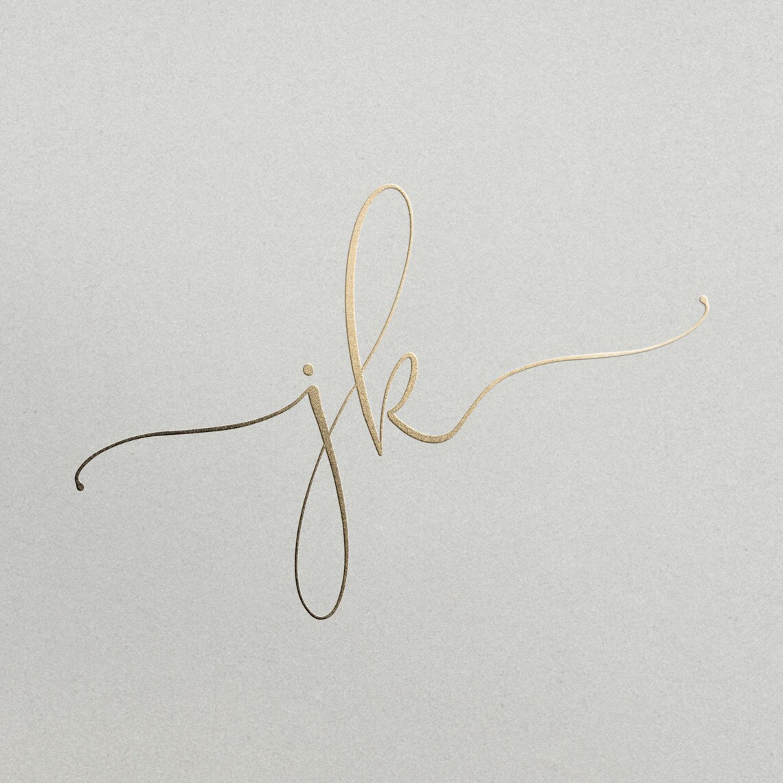 Calligraphy Monogram Wedding Logo – Elegant Swash Design, Custom ...