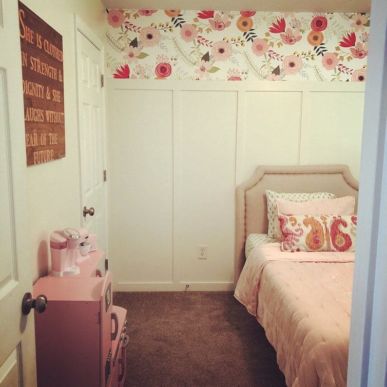 Poppy Wallpaper Poppies Wall Mural Floral Wallmural Peel | Etsy Canada