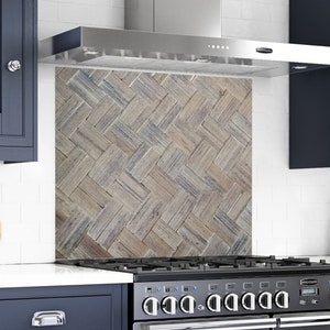 Bamboo Weave, DIY Splashback, Kitchen Decor, Behind Range Decor, Solid ...