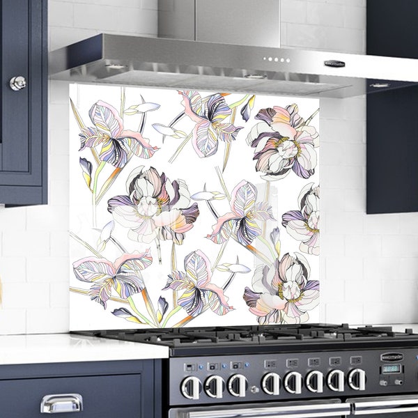 Tempered Glass Backsplash Behind Stove - Etsy