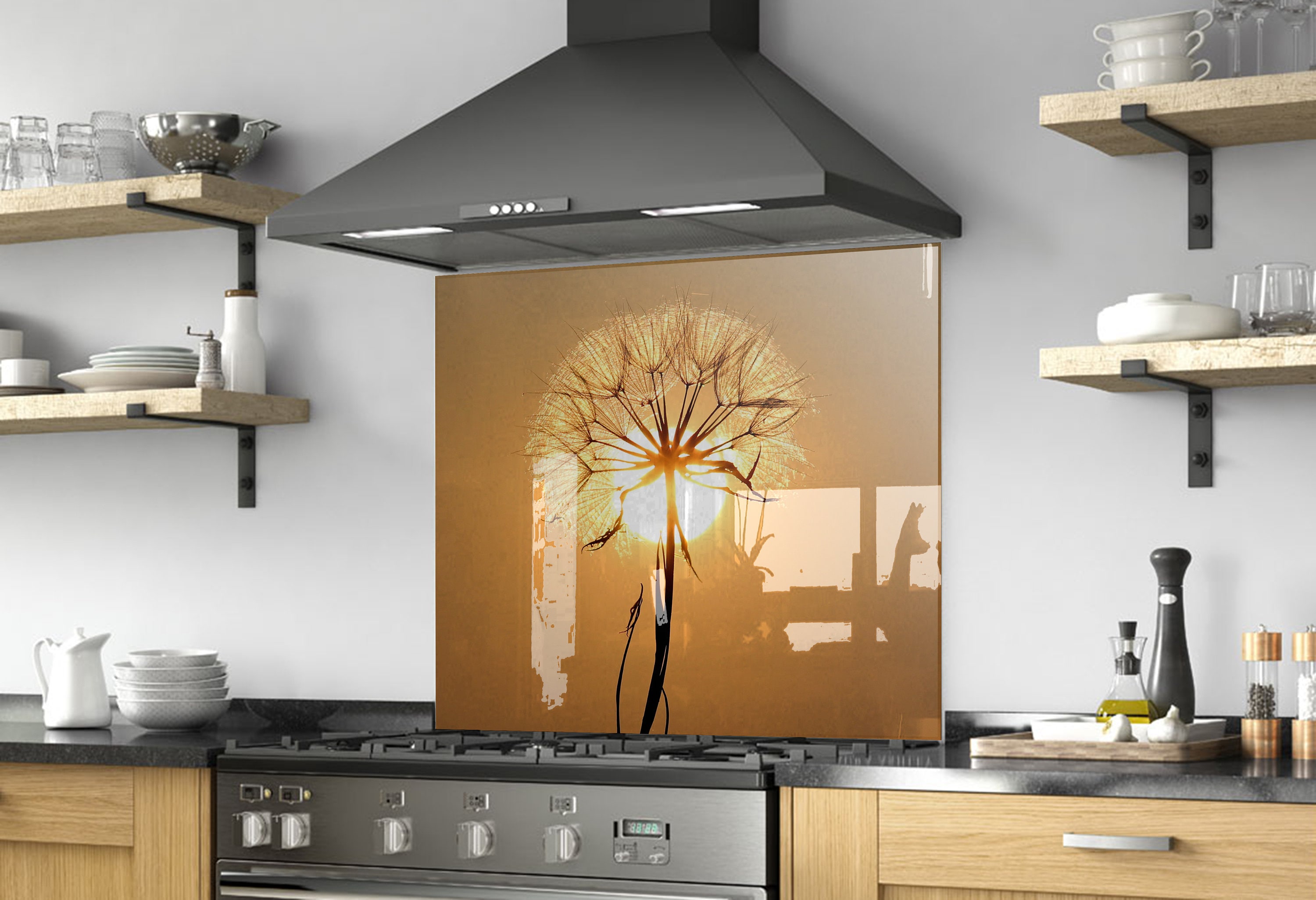 DIY Backsplash Kitchen Backsplash Behind The Stove Decor, DIY Stove ...