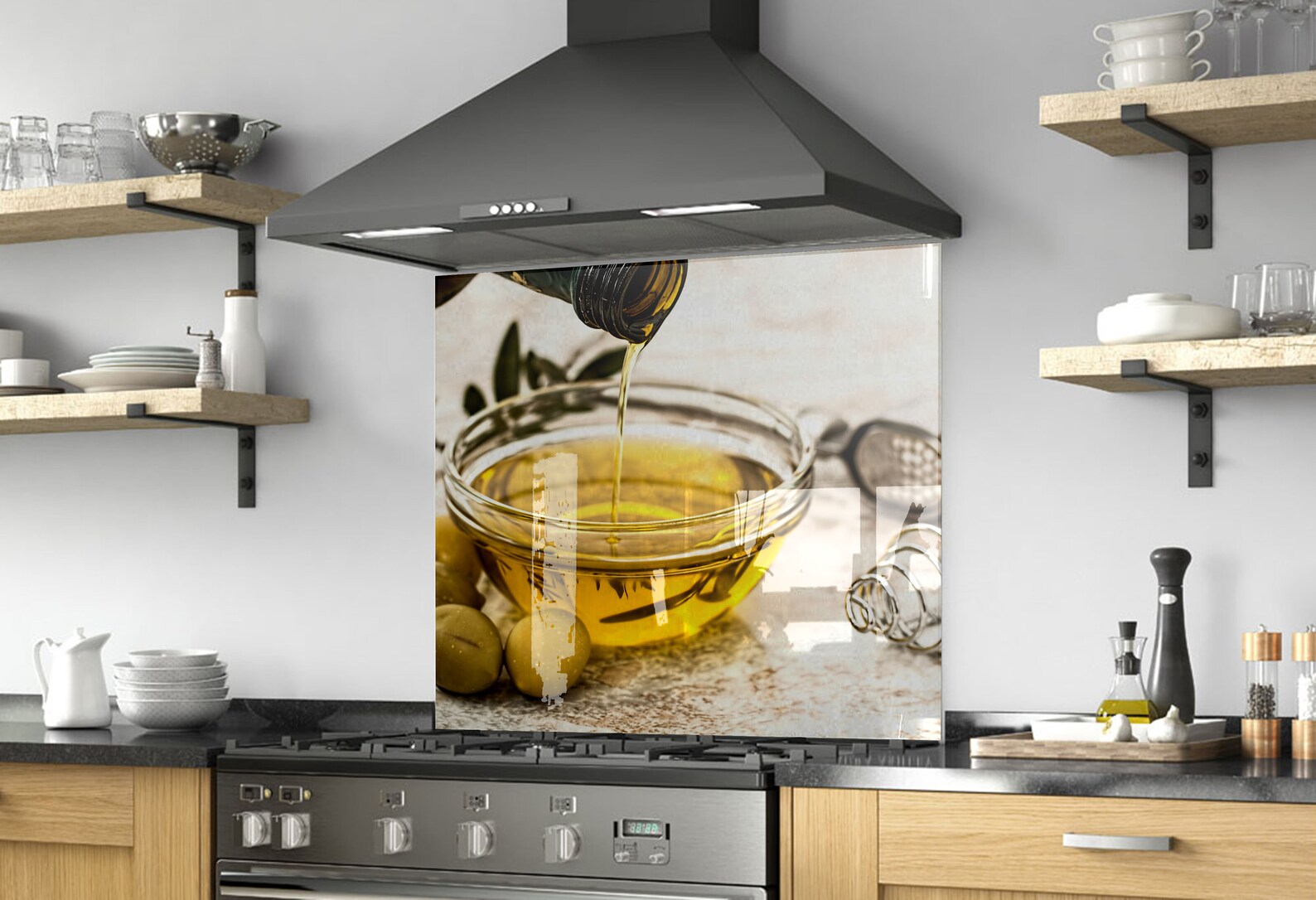 Glass Backsplash Customdiy Splashback Kitchen Decor Behind | Etsy