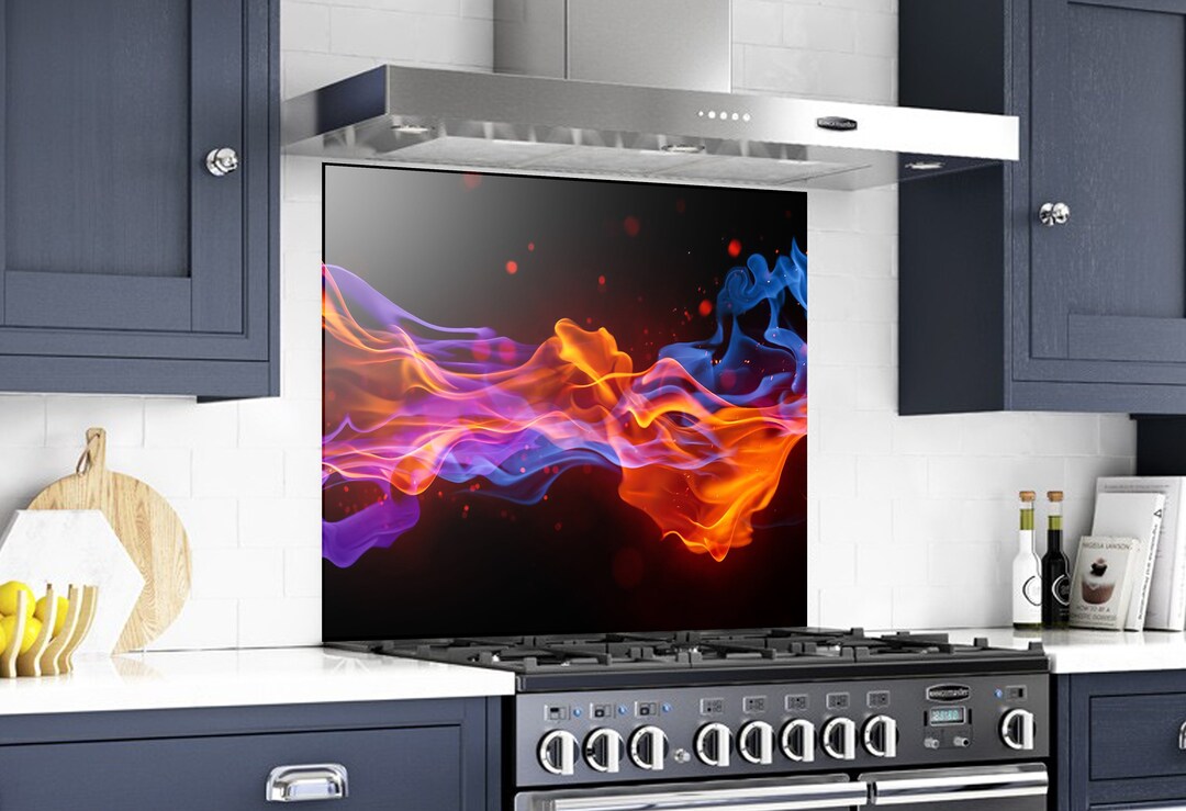 Paint Splashes Wall Art DIY Splashback Kitchen Decor - Etsy