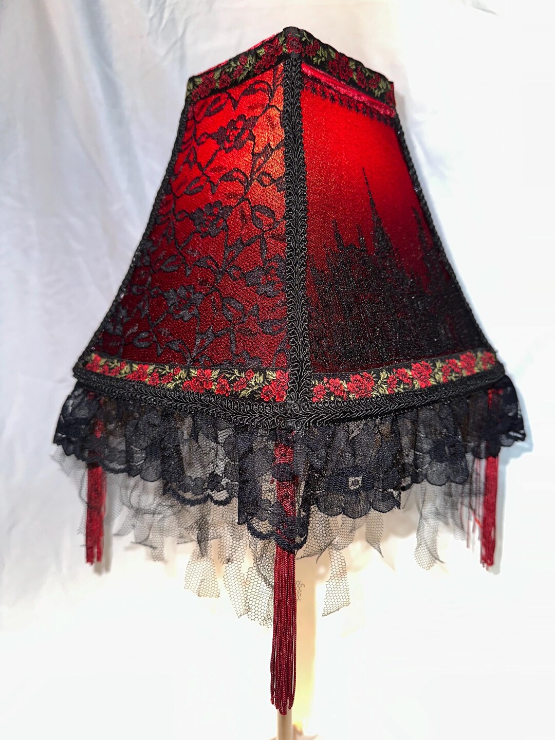 Hand Made Gothic Inspired Bedside Table Lampshade. - Etsy