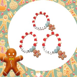 Personalized Gingerbread Charm Bracelet: Christmas DIY Kit - Etsy