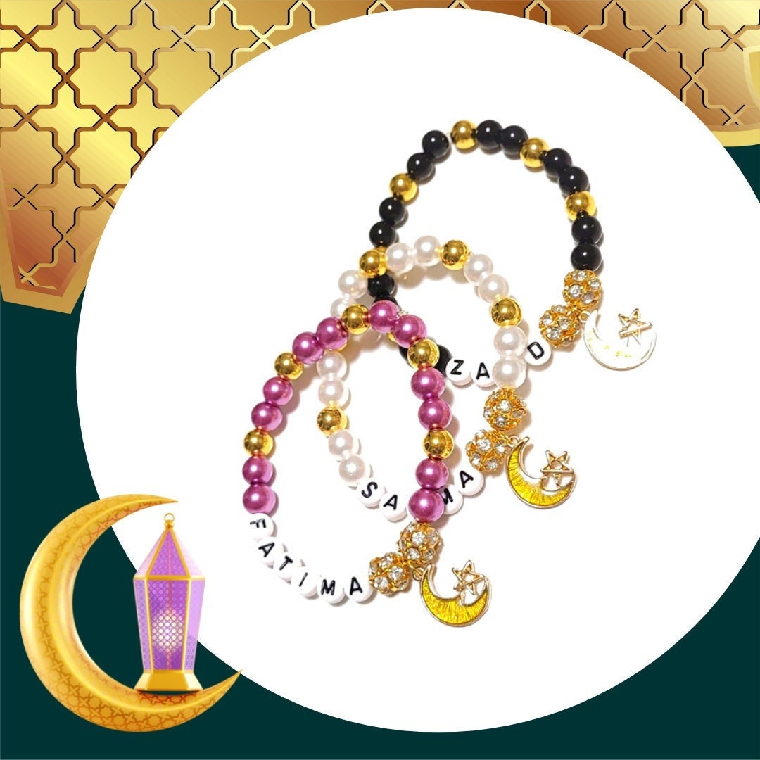 Personalized Eid Mubarak Bracelet,eid Celebration Gift,personalized ...