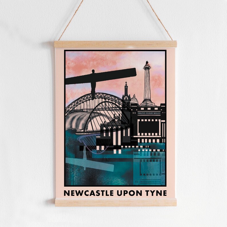 Newcastle Print North East Print Newcastle Upon Tyne | Etsy