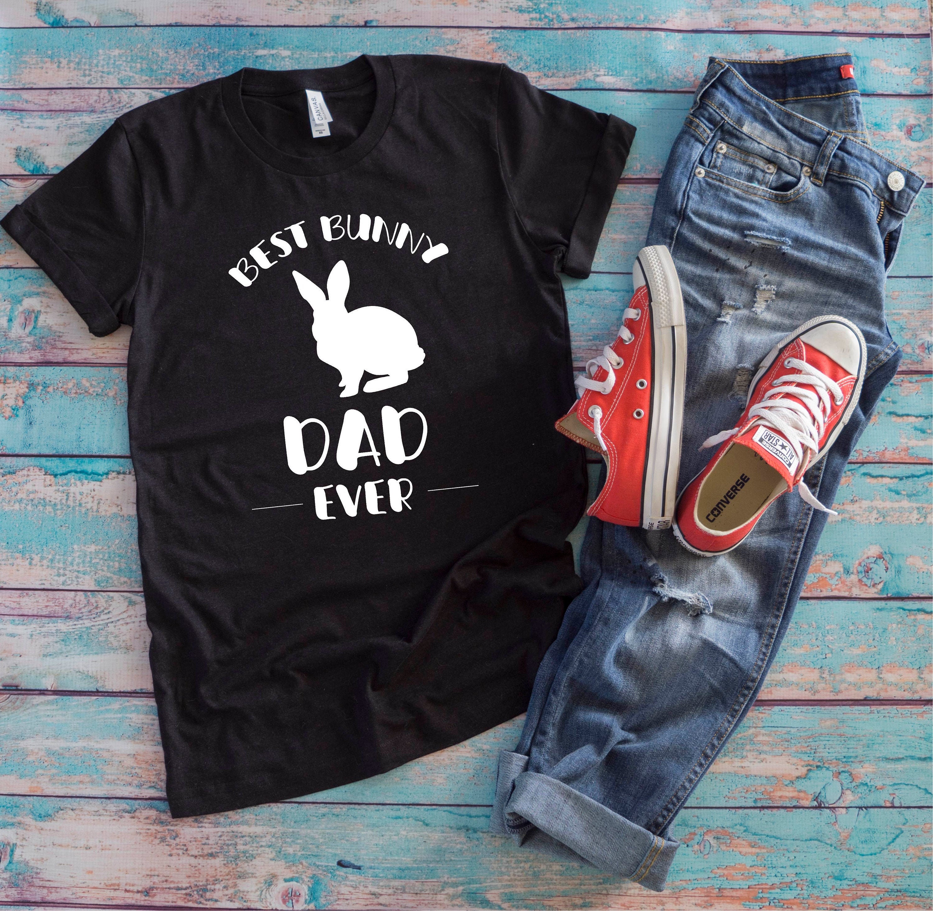 Rabbit Dad Shirt Best Bunny Dad Ever Funny Easter Gift for | Etsy