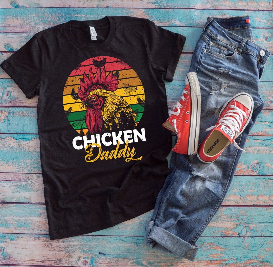 Chicken Father Shirt | Chicken Daddy | Funny Chicken Farmer Poultry ...