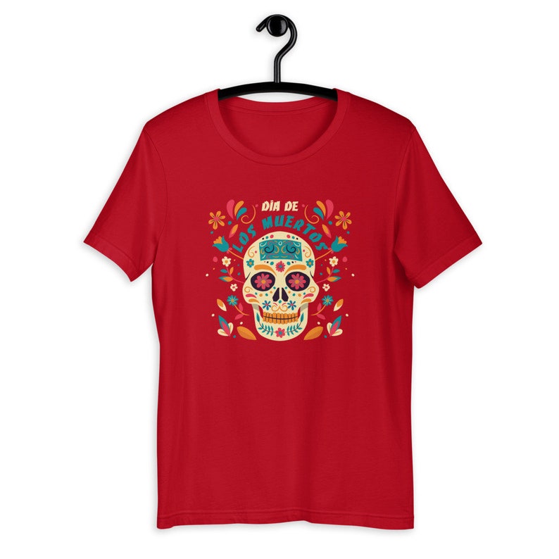Dia De Los Muertos Sugar Skull Shirt Day Of The Dead Etsy