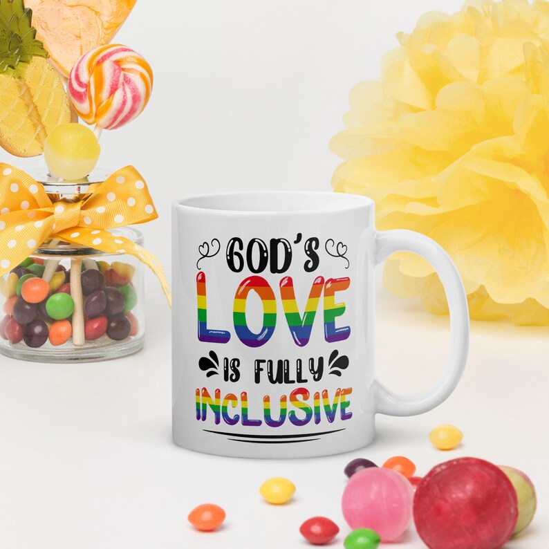 LGBTQ Couple Mug God's Love is Fully Inclusive Love is - Etsy