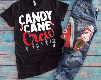 Candy Cane Crew Shirt | Etsy