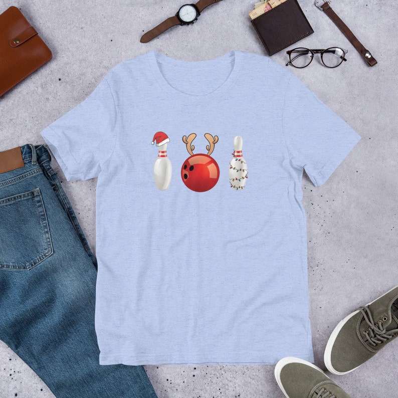 Christmas Bowling Pins Santa Hat Reindeer Antlers Holiday Family ...