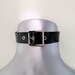 Large Spike Choker Black PVC Colored Vinyl Choker Silver - Etsy